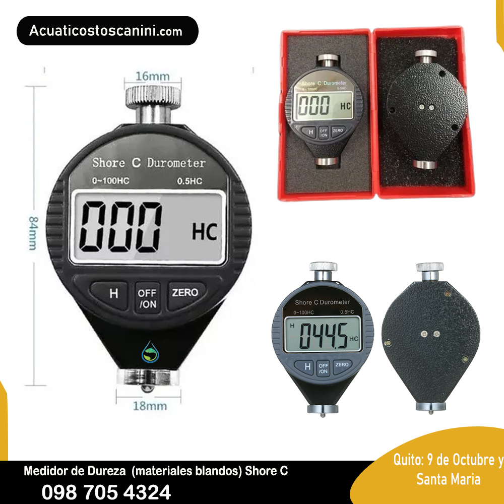 Durómetro Digital Shore Tipo C